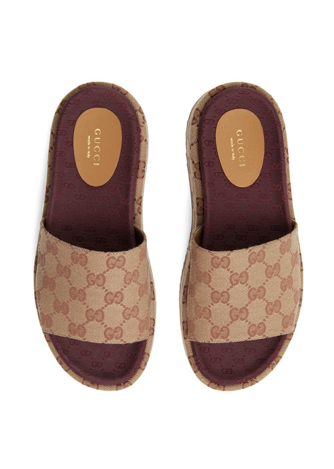 Gucci GG supreme platform sandals