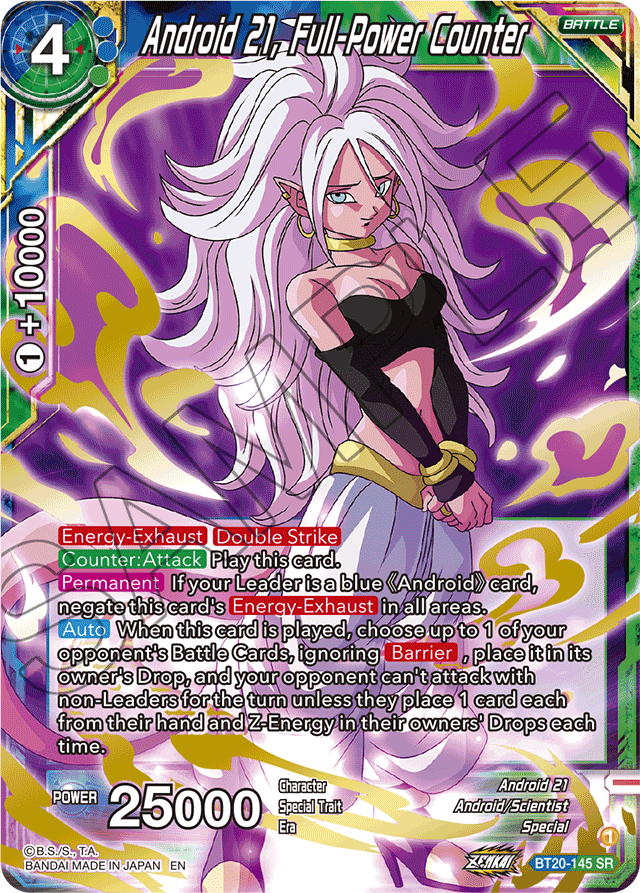 BT20-145 Android 21, Full-Power Counter