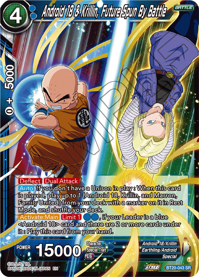 BT20-043 Android 18 & Krillin, Future Spun By Battle