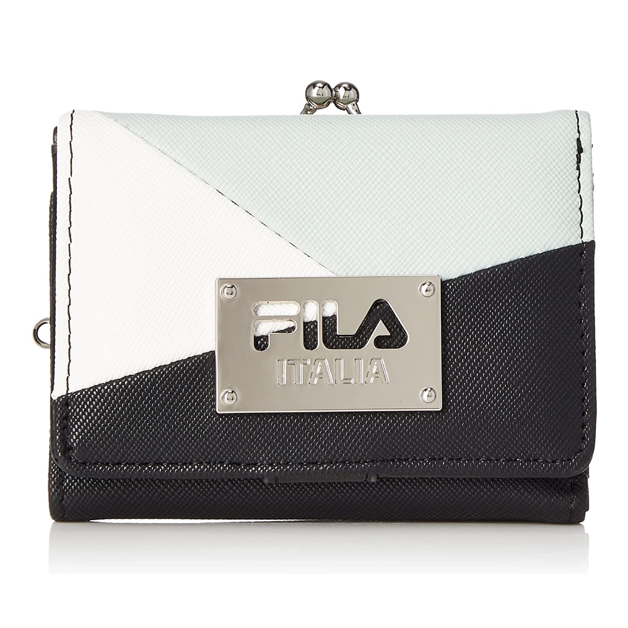 【💥銀包系列】FILA 品牌 錢包 銀包 三折銀包 WALLET 日本直送 蛙嘴式 金屬拼接 薄荷綠