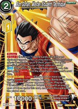 SD21-04 Son Gohan, Master-Student Technique