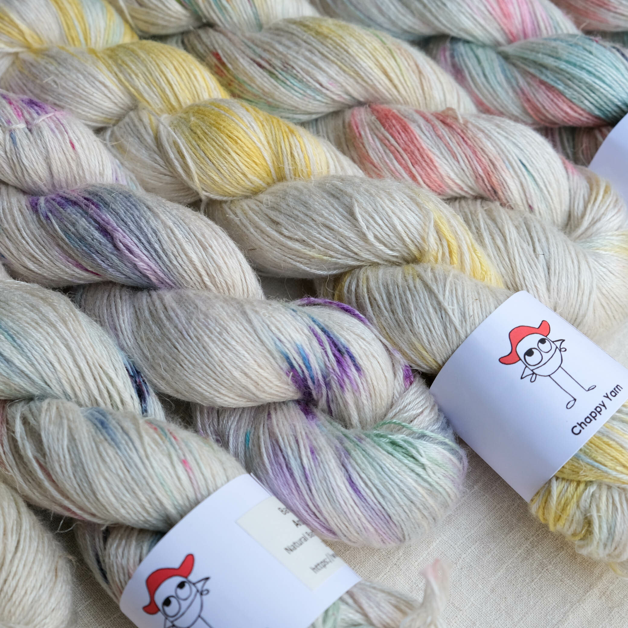 亞麻與竹纖混紡 - Chappy Yarn -日本手染線