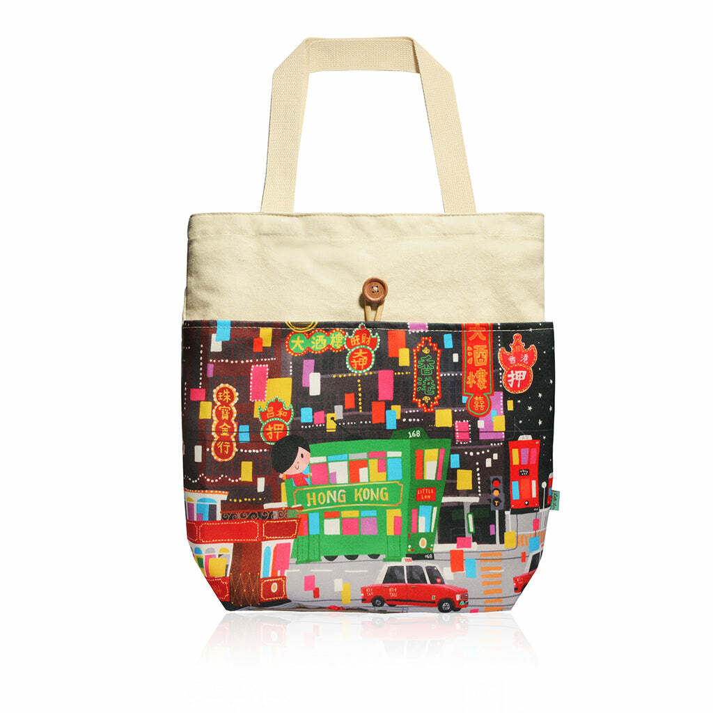Little Lon x MONOCOZZI | Canvas Tote Bag - Hong Kong...