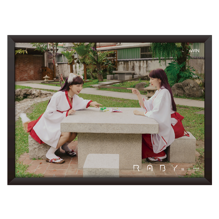 瑞比RABY 聯名巫女款裱框海報｜Books寫真｜iWIN曖維購物