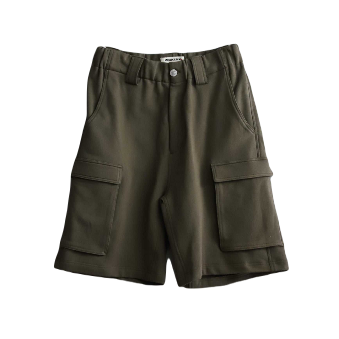 AMBERGLEAM - Sweat Half Pants / KHAKI