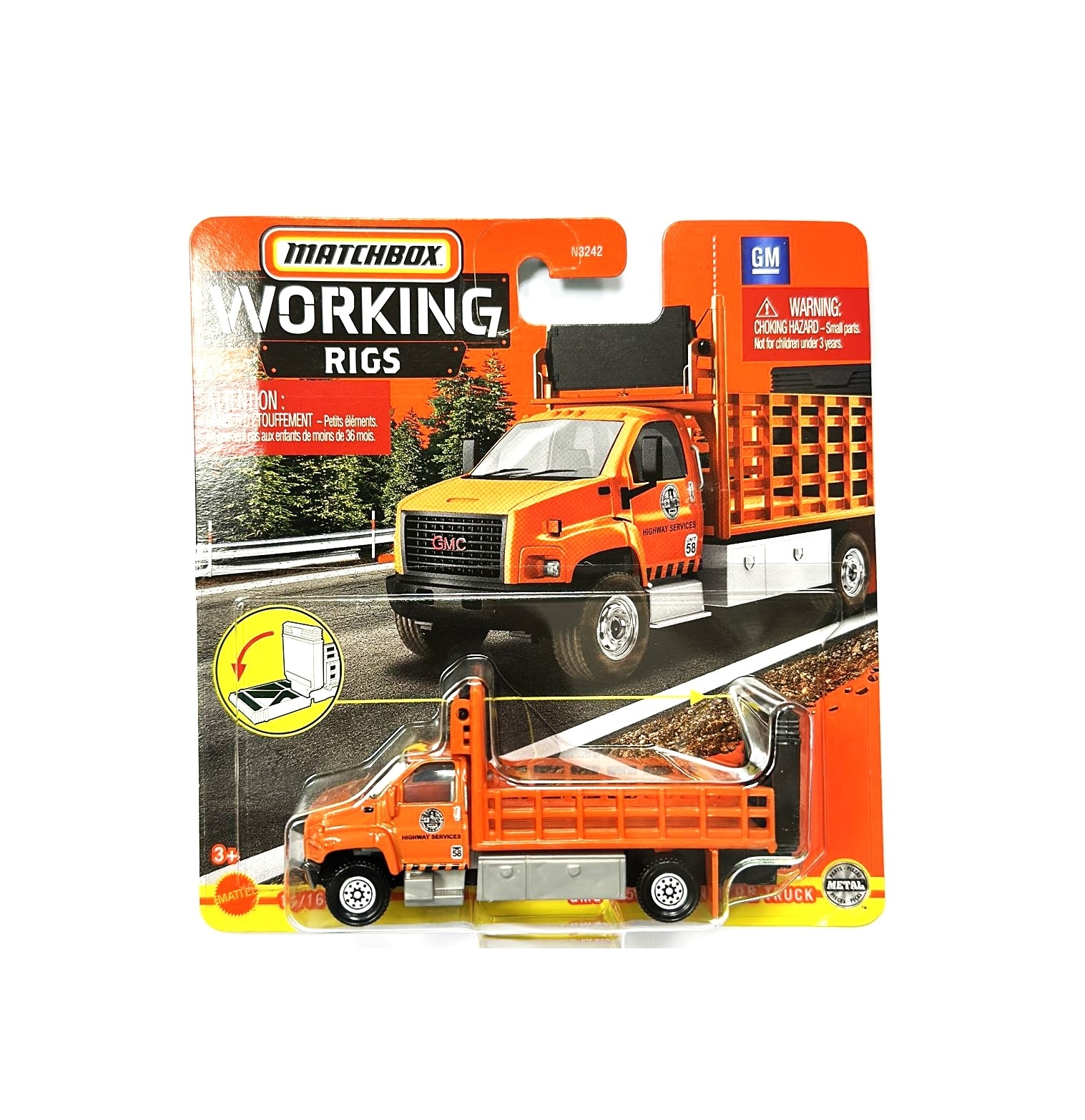 Matchbox Working Rigs GM GMC 3500 Attenuator Truck
