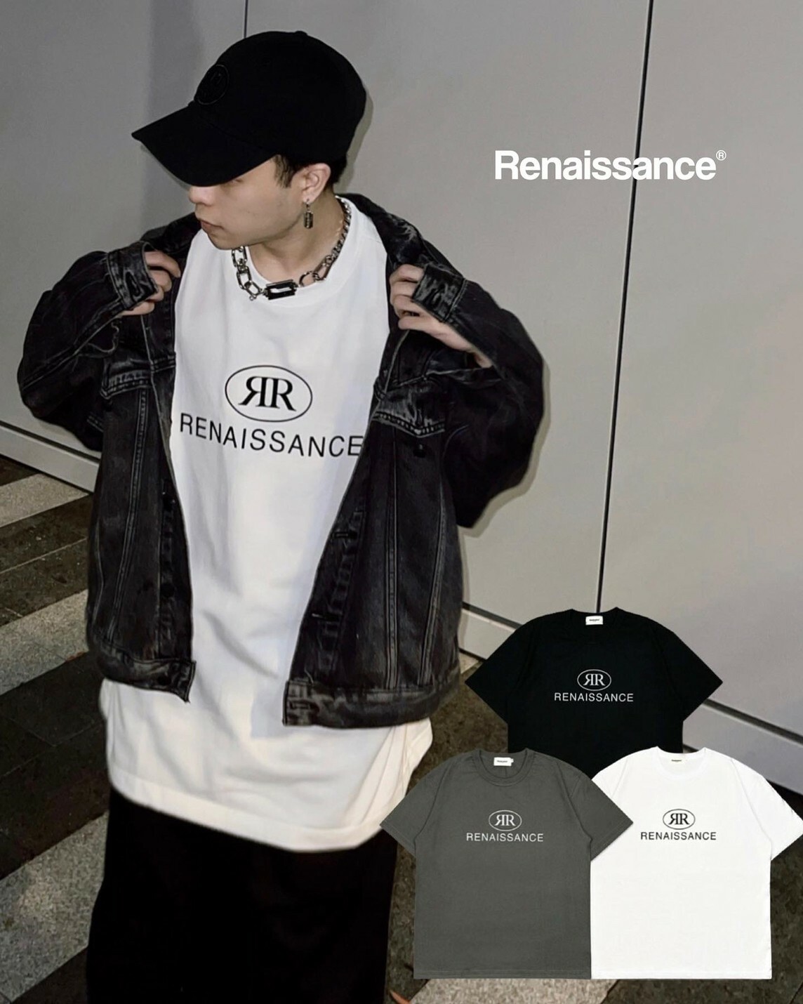 RENAISSANCE 雙R LOGO 立體膠印短袖 T “ DOUBLE R APPLIQUE LOGO T