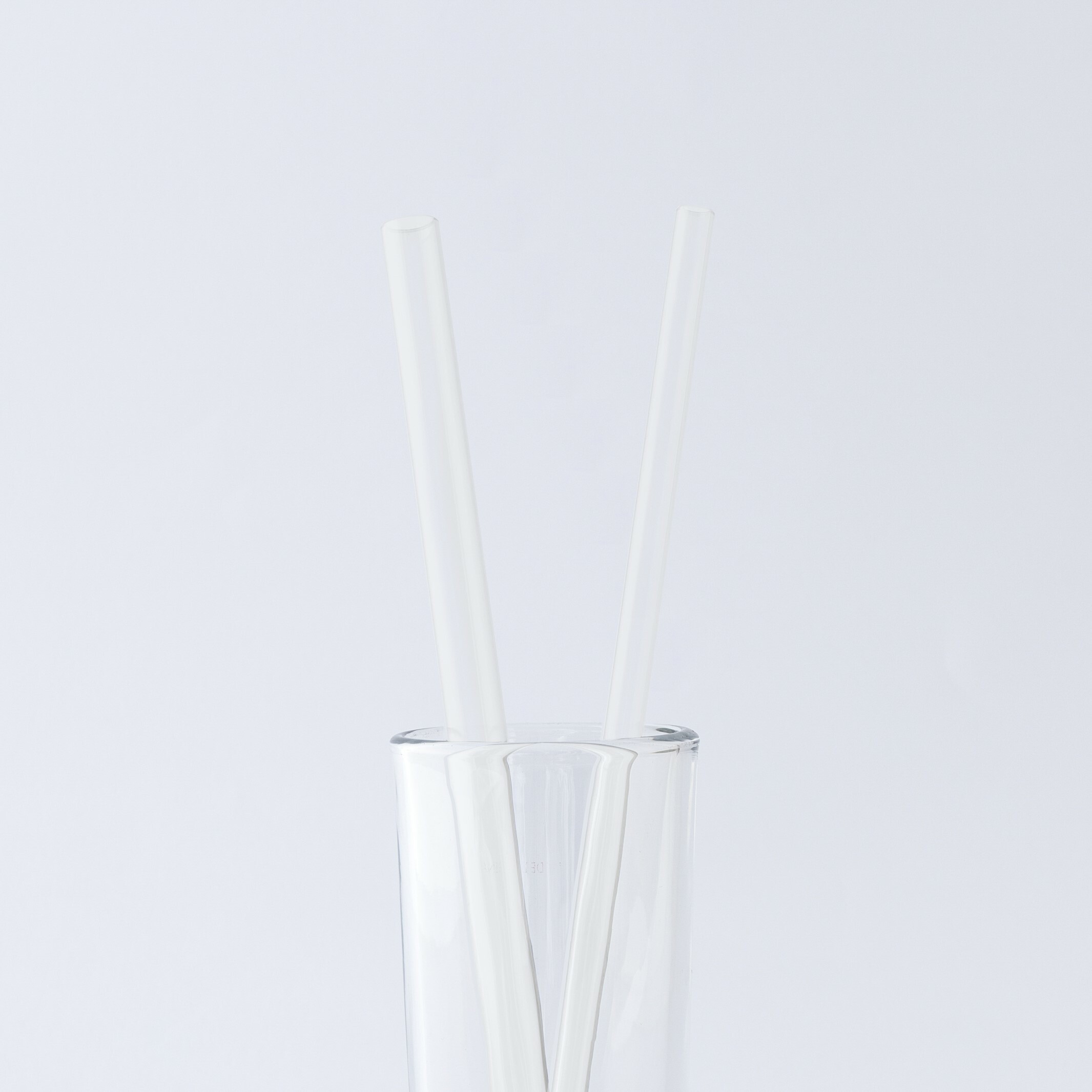 Ecozen 透明斜口【細】吸管 (26cm)