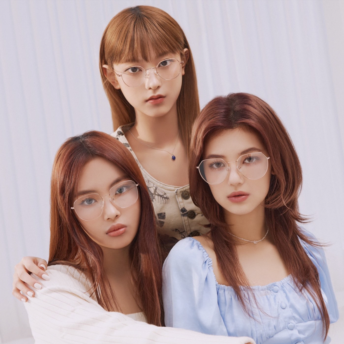 CARIN光學眼鏡-DEVON S C3_奶黃流沙金 #NewJeans同款-韓國眼鏡品牌