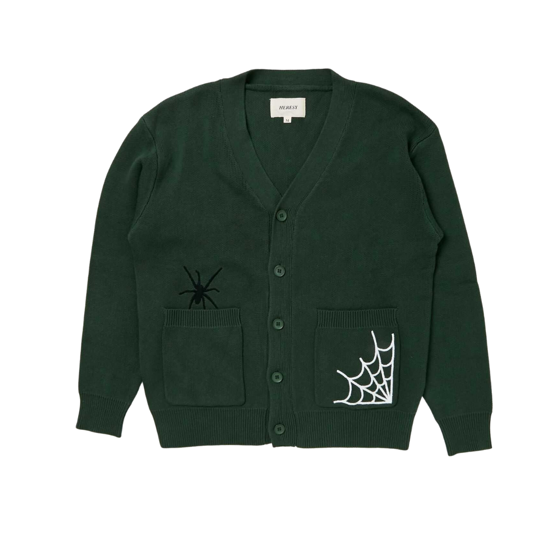 HERESY - Spider Cardigan / GREEN