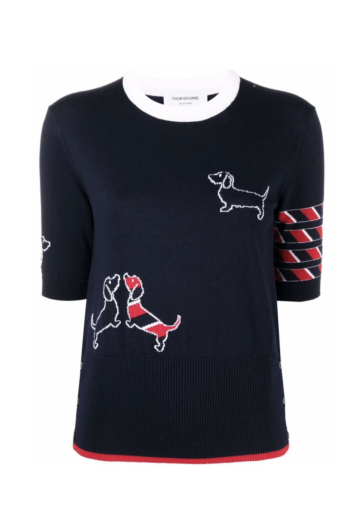 Thom Browne Hector short sleeve knit top