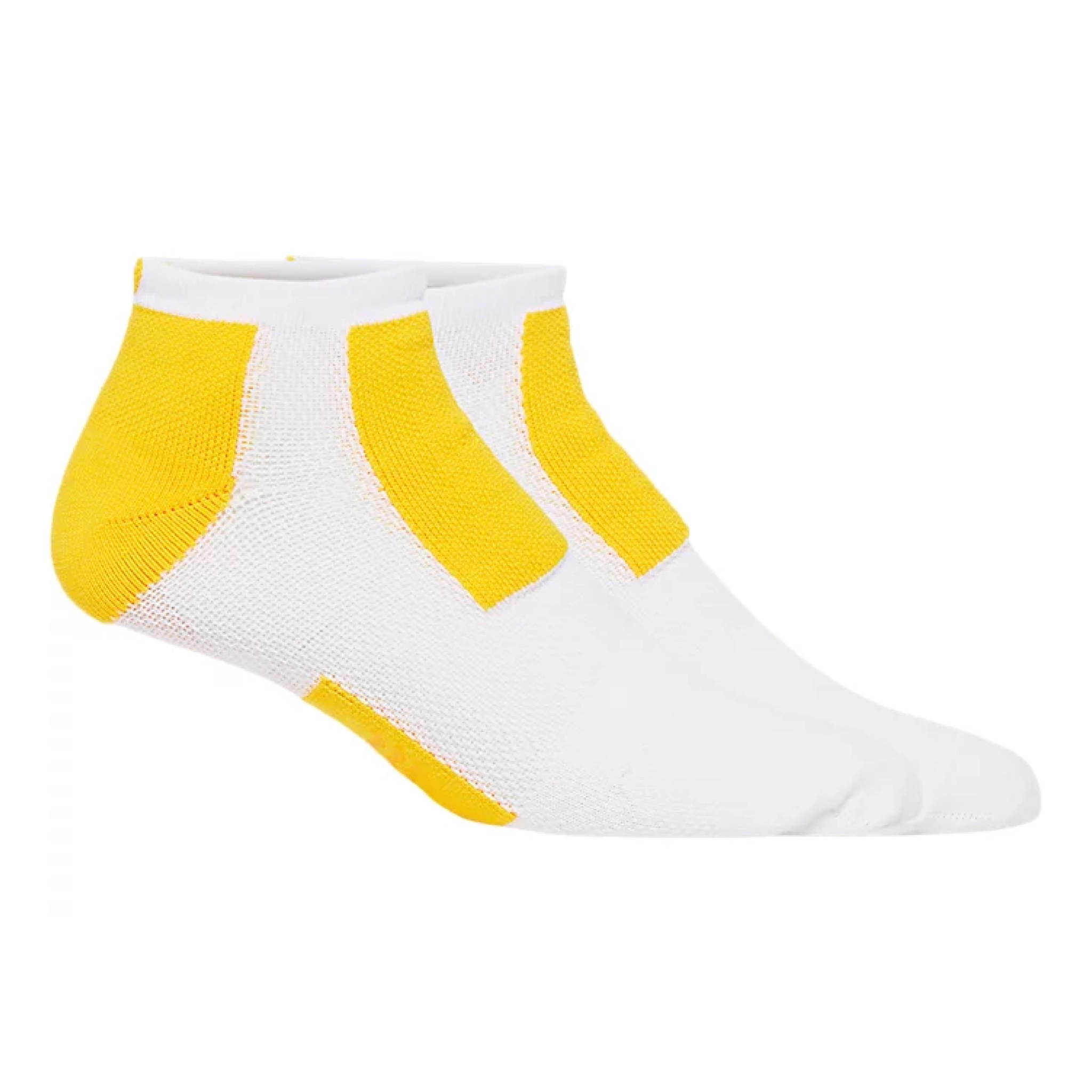 【💥日本直送 】Asics METASPEED 舒適防滑 跑步用 黃白色 拼色襪子 S-L