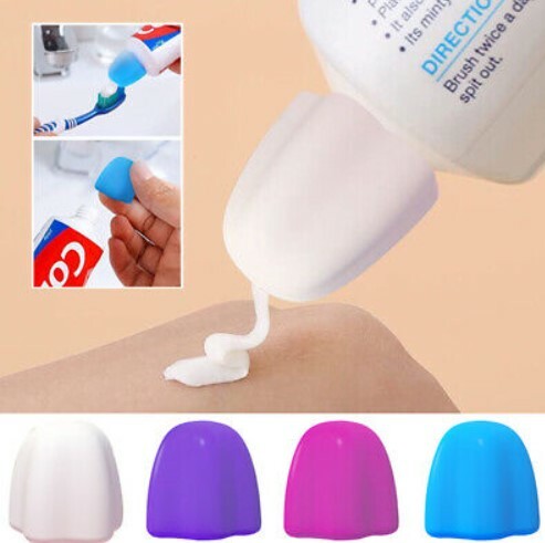SILICONE SELF-CLOSING TOOTHPASTE CAP 4/SET
