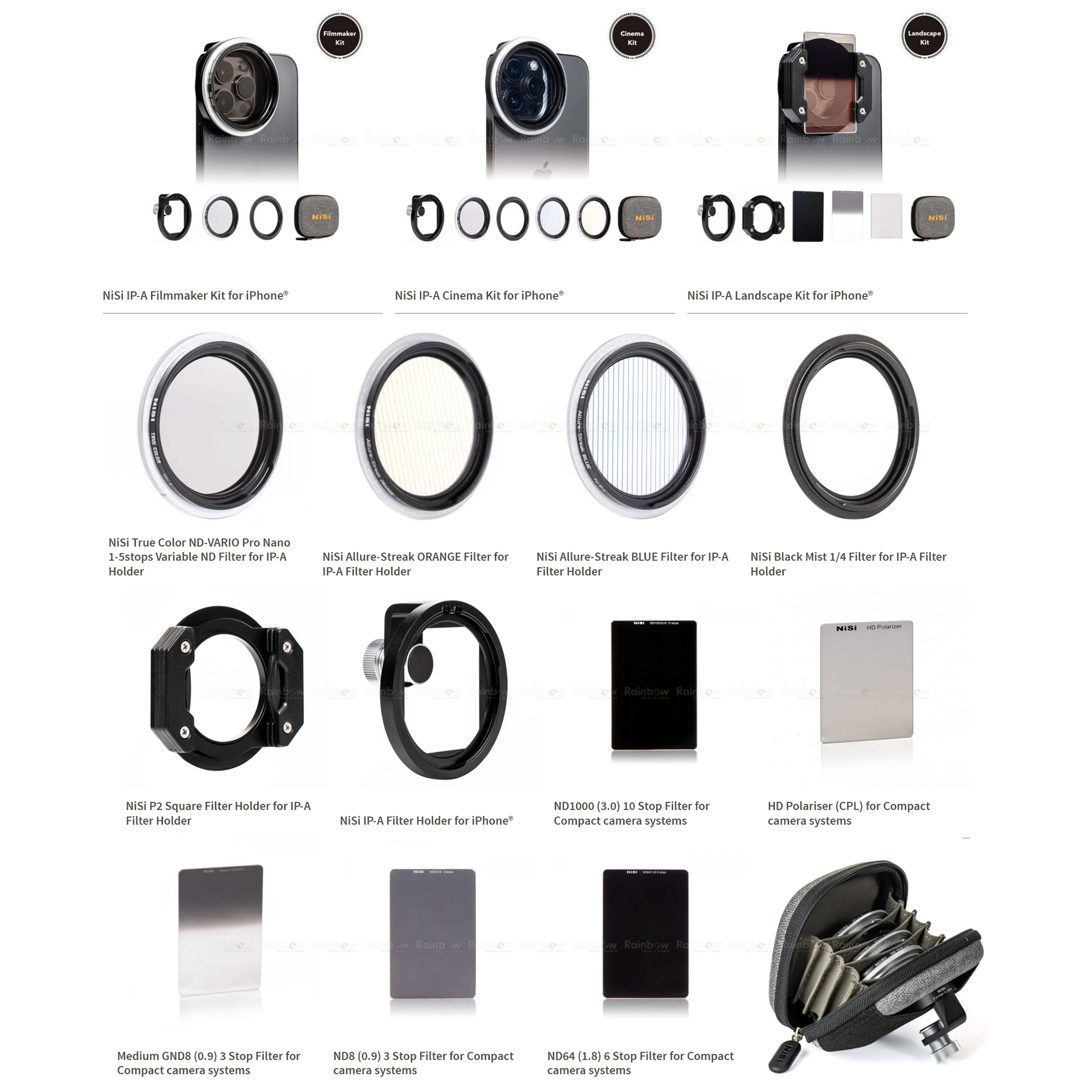 NiSi 耐司 智能電話濾鏡套裝 ( Iphone 專用 ) - Rainbow Store Camera
