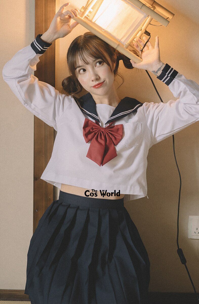 日本白二本學生妹校服套裝 ｜ 叮噹叮噹 ｜ 鐘聲響起 夠鐘回課室囉 - sFun HK