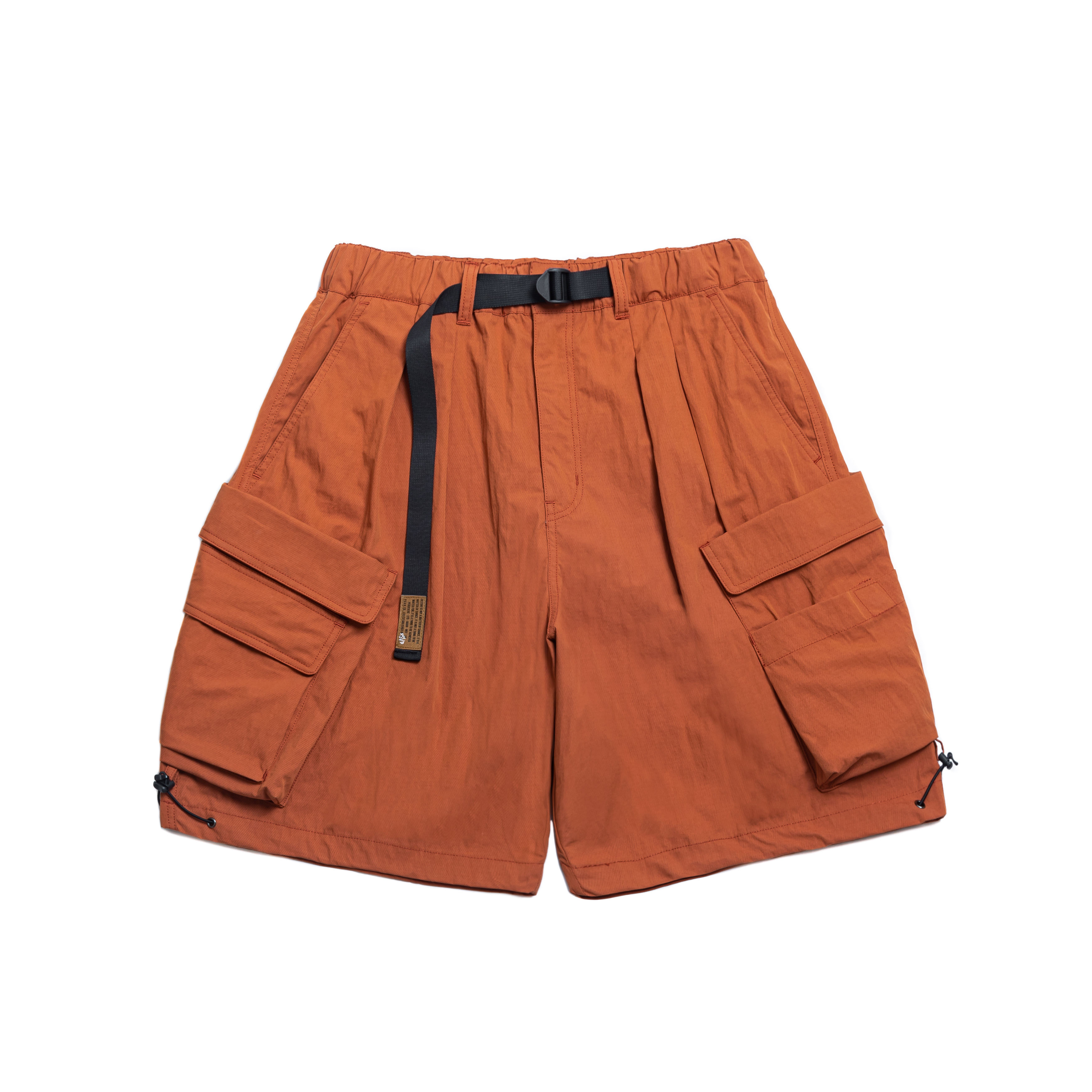 PERSEVERE MULTI-POCKET UTILITY SHORTS - ORANGE