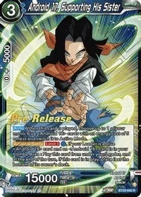 (Pre-Release )BT20-045 Android 17, Supporting His Siste