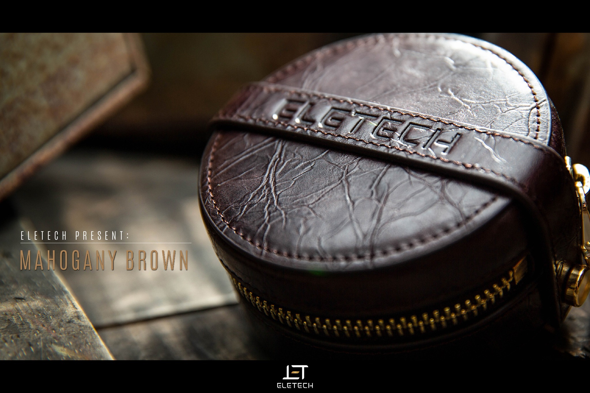 Eletech Companion Case Mahogany Brown 耳機收納盒