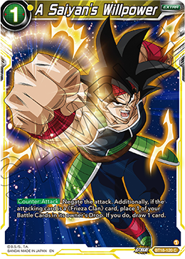 BT18-120 A Saiyan's Willpower