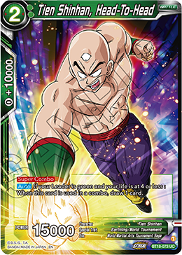 BT18-073 Tien Shinhan, Head-To-Head