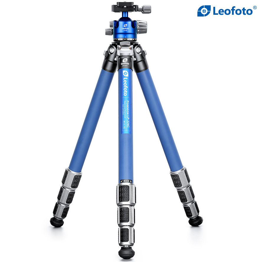 Leofoto LP-324C+LH-40 (Blue) Tripod Kit