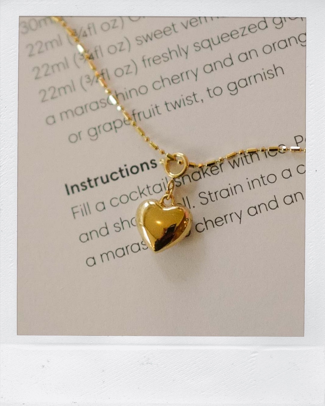 18k gold hearts charm