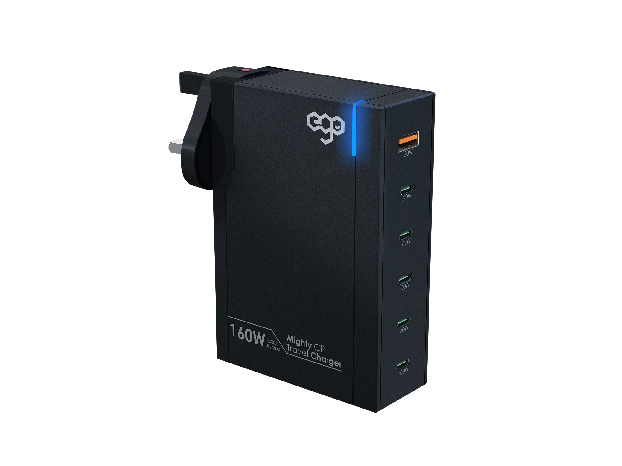 EGO 160W Mighty 6USB Travel Charger