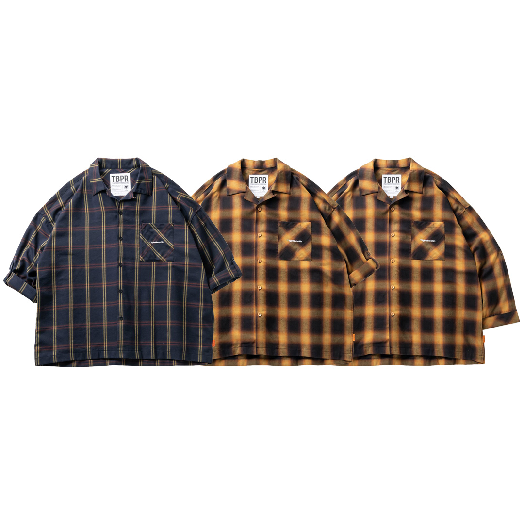 TBPR 23S/S PLAID ROLL UP SHIRT