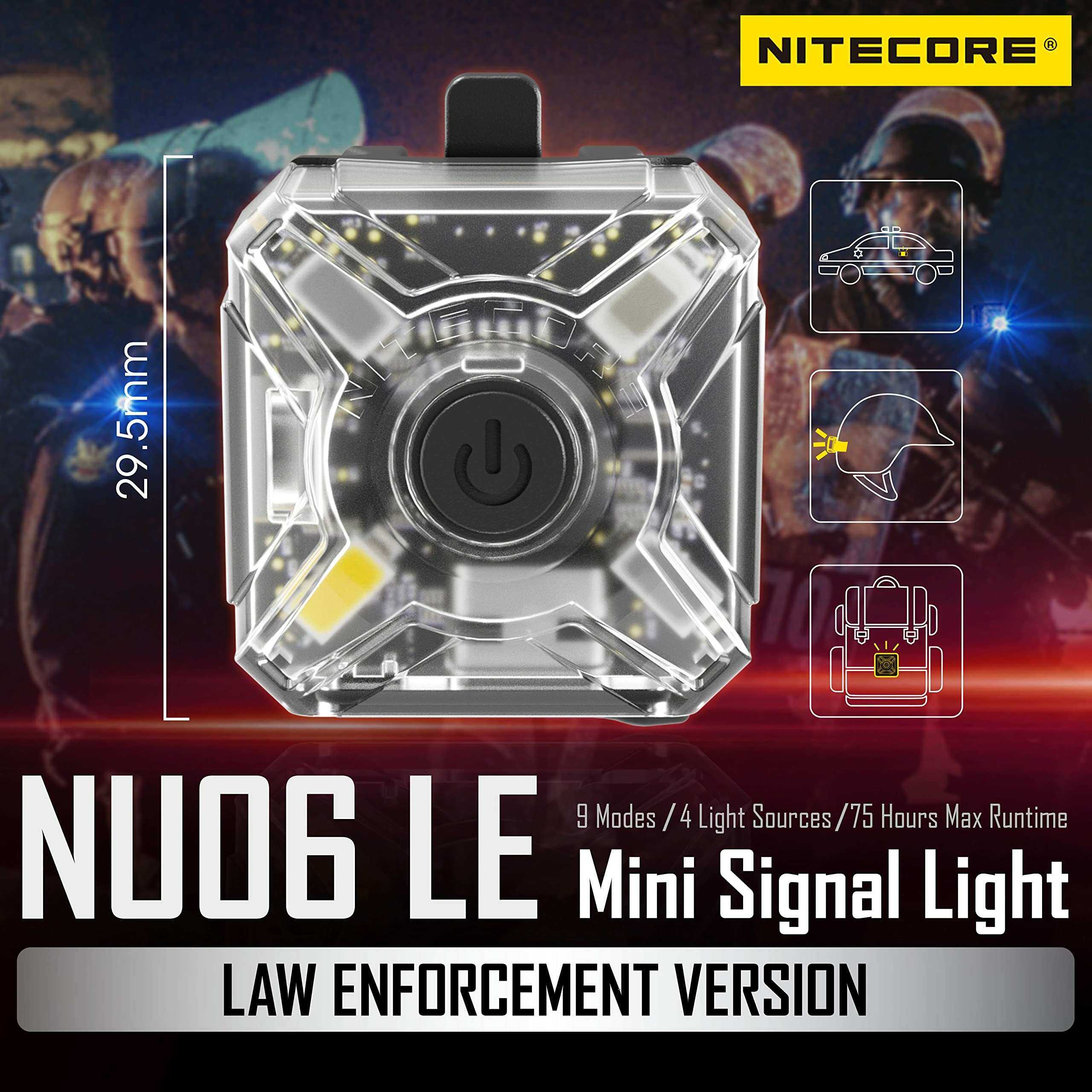 Nitecore NU06LE Type-C 充電 白/藍/綠/紅 LED 訊號燈