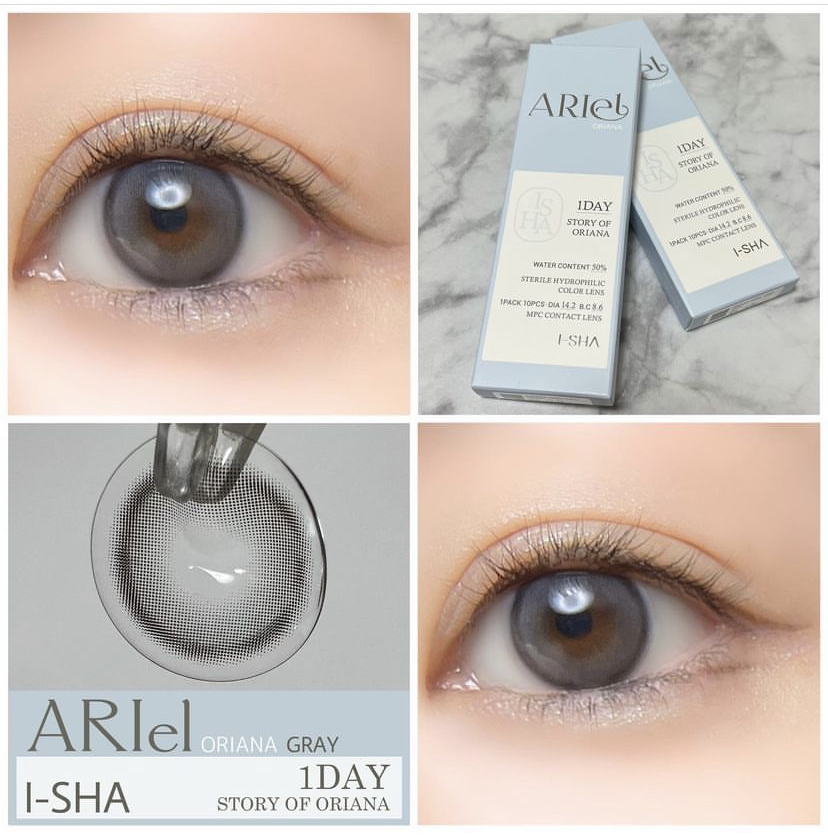 I-Sha Ariel 1day10pcs 清澈玻璃珠 (日/Day)