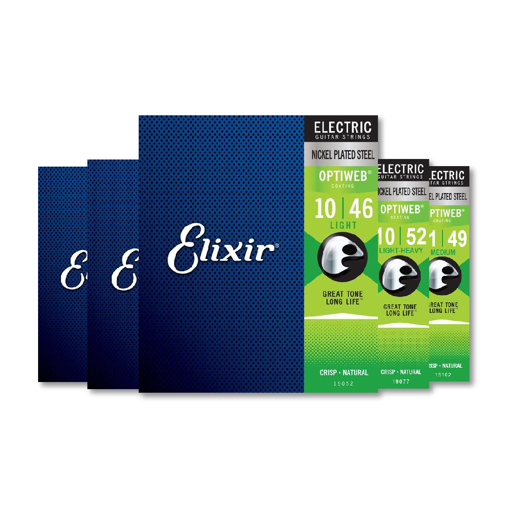 Elixir / Optiweb 超薄覆膜 電吉他弦