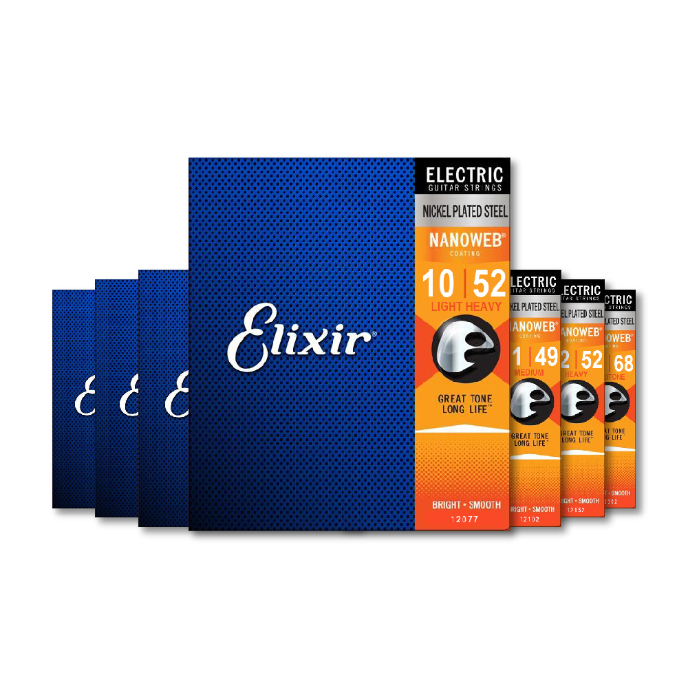 Elixir / Nanoweb 薄覆膜 電吉他弦