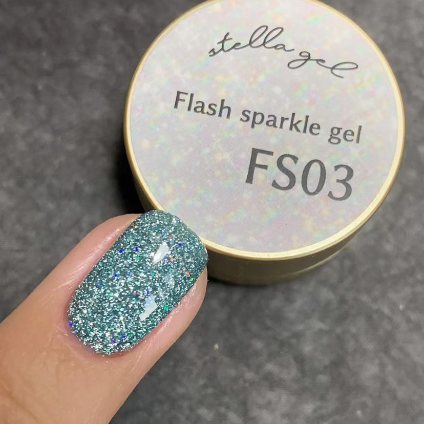 Flash Sparkle Gel 七彩碎鑽爆閃 FS03
