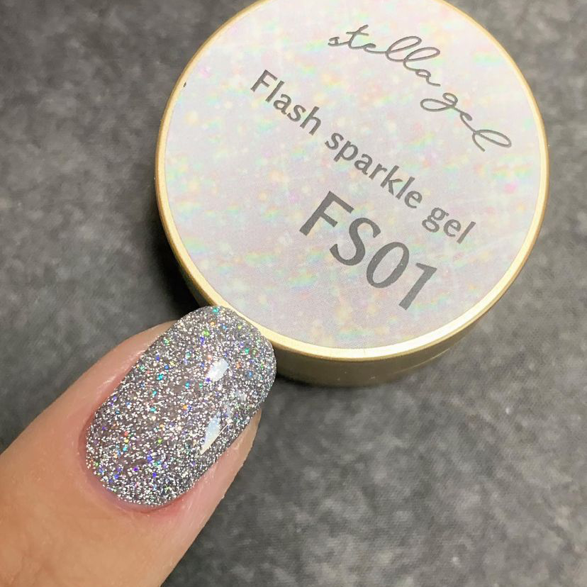 Flash Sparkle Gel 七彩碎鑽爆閃 FS01