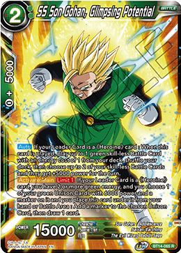 BT14-065 SS Son Gohan, Glimpsing Potential