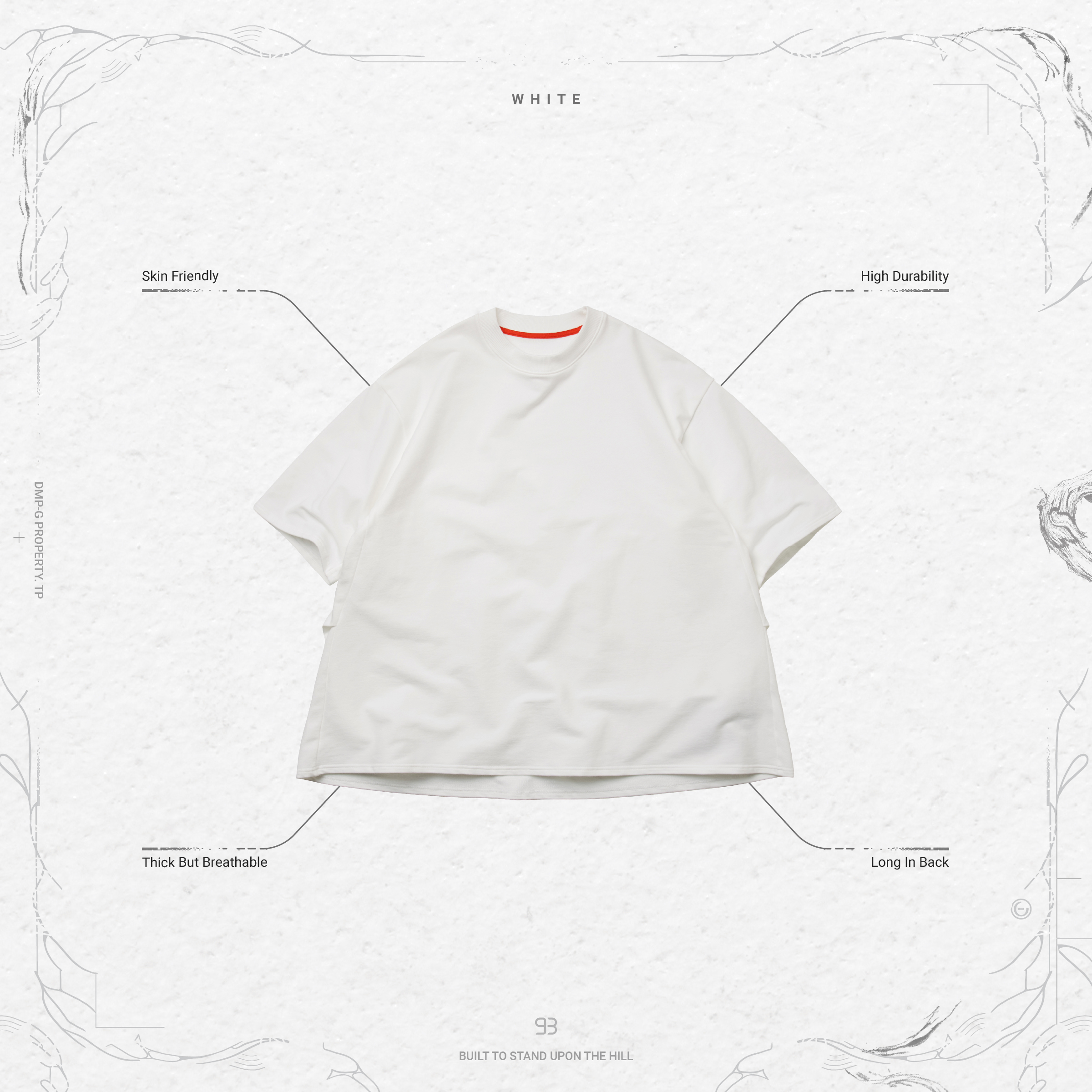 “Archetype-93” - Just a Normal Tee - White