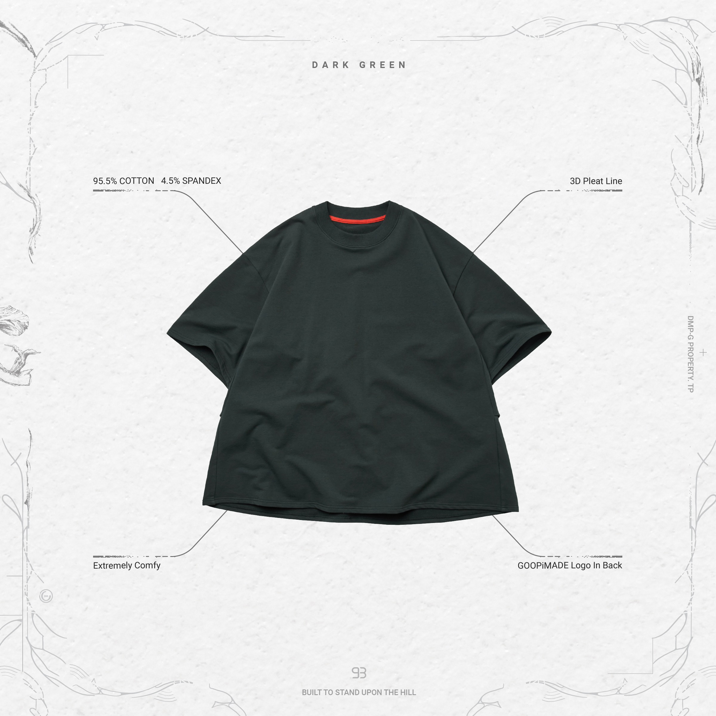 “Archetype-93” - Just a Normal Tee - Dark Green