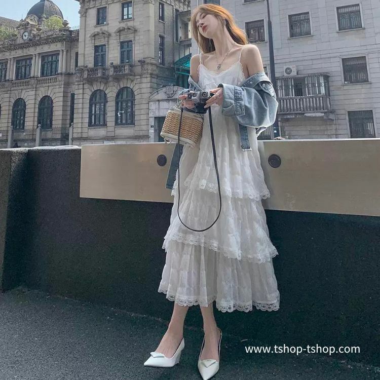 氣質百搭蕾絲洋裝(三色)T4850 T shop&titi女裝