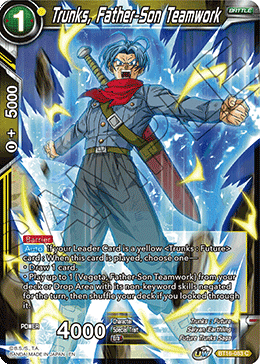 BT16-083 Trunks, Father-Son Teamwork