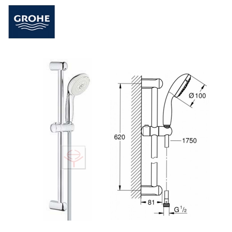 GROHE NEW TEMPESTA 3速花灑套裝 27644001