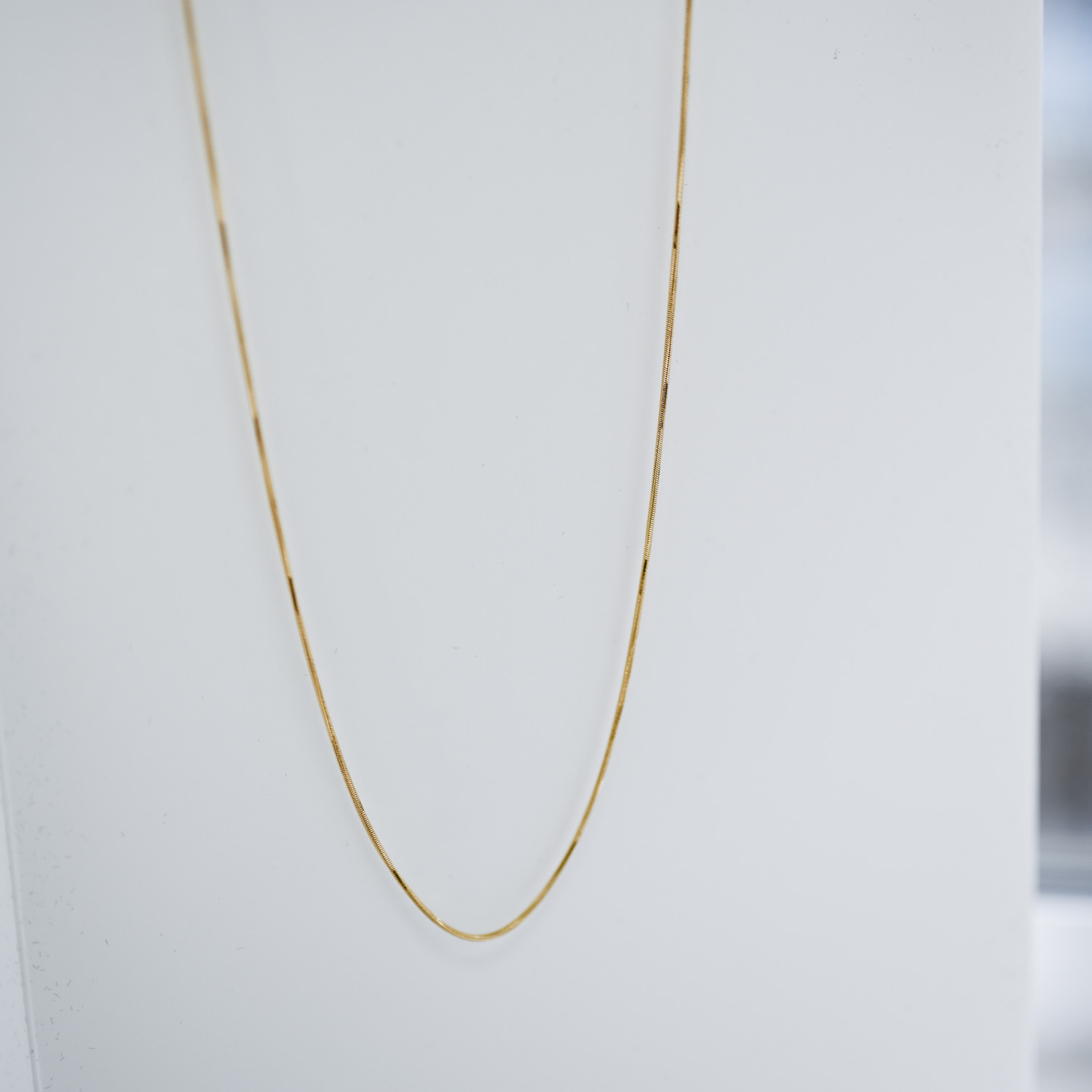18K Long Snake Chain