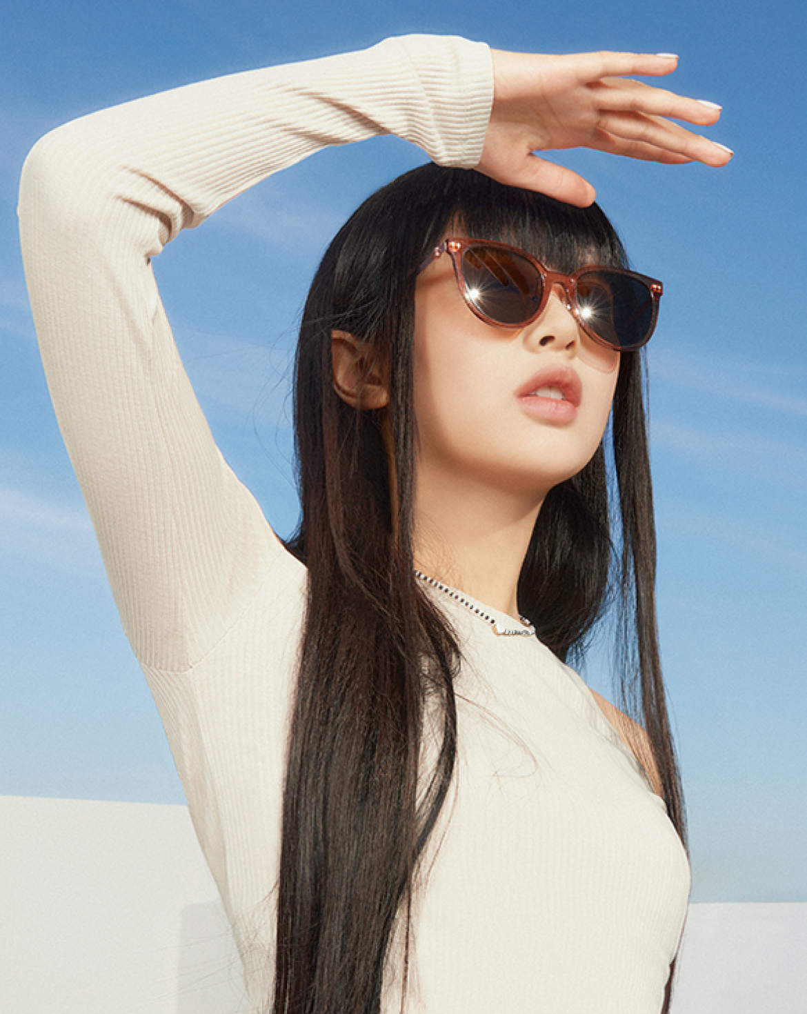 CARIN太陽眼鏡-LES C2_透卡其棕 (偏光鏡片) #NewJeans同款-韓國眼鏡品牌