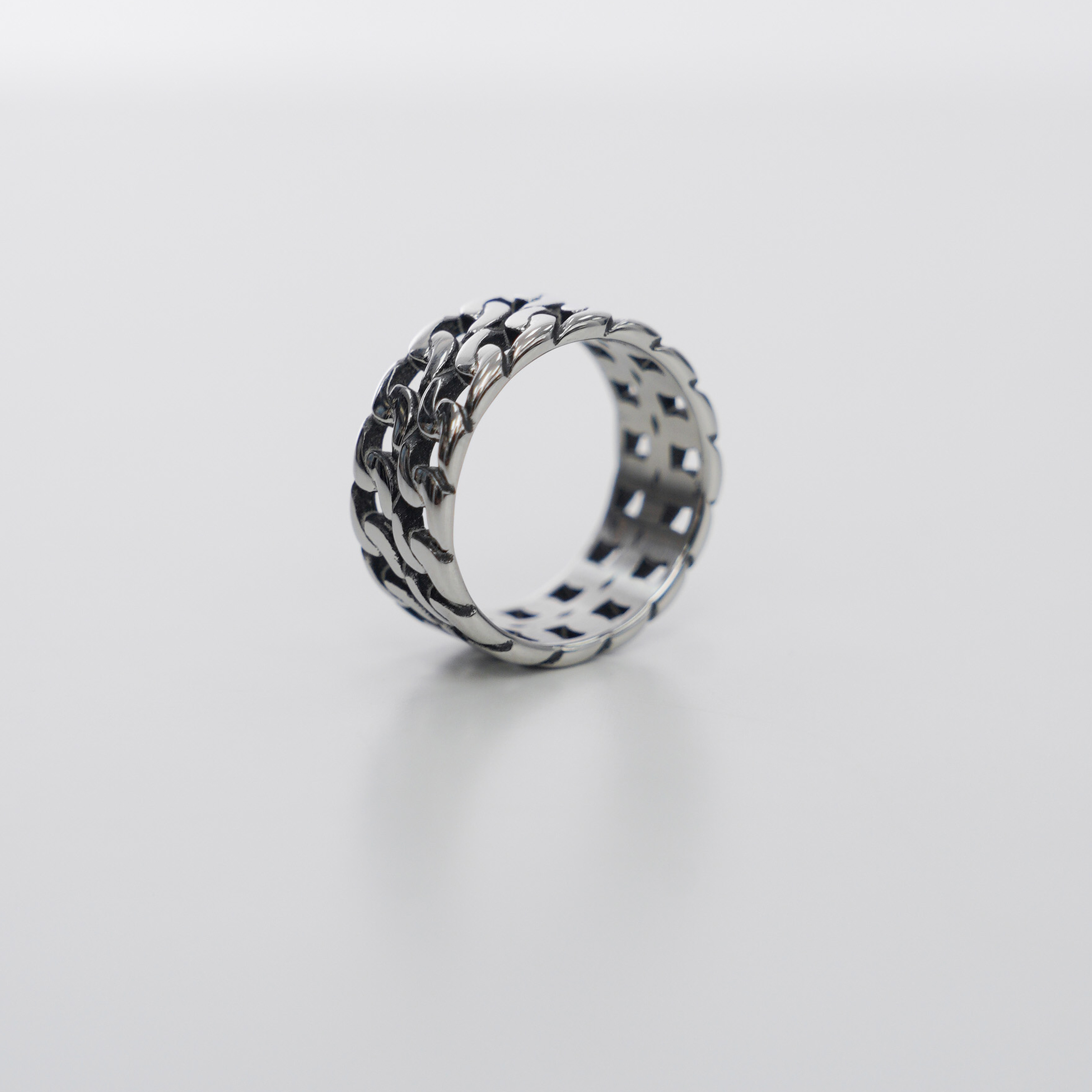 Double Layers Chain Ring