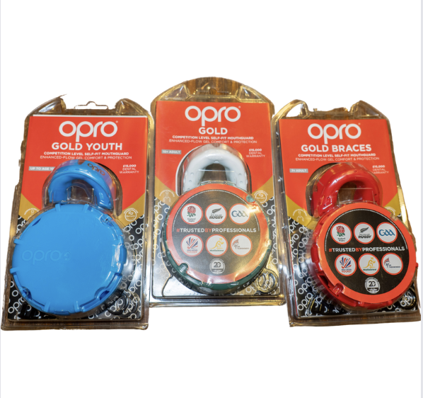 OPRO - Gold Mouthguard and GOLD Braces 金級牙膠