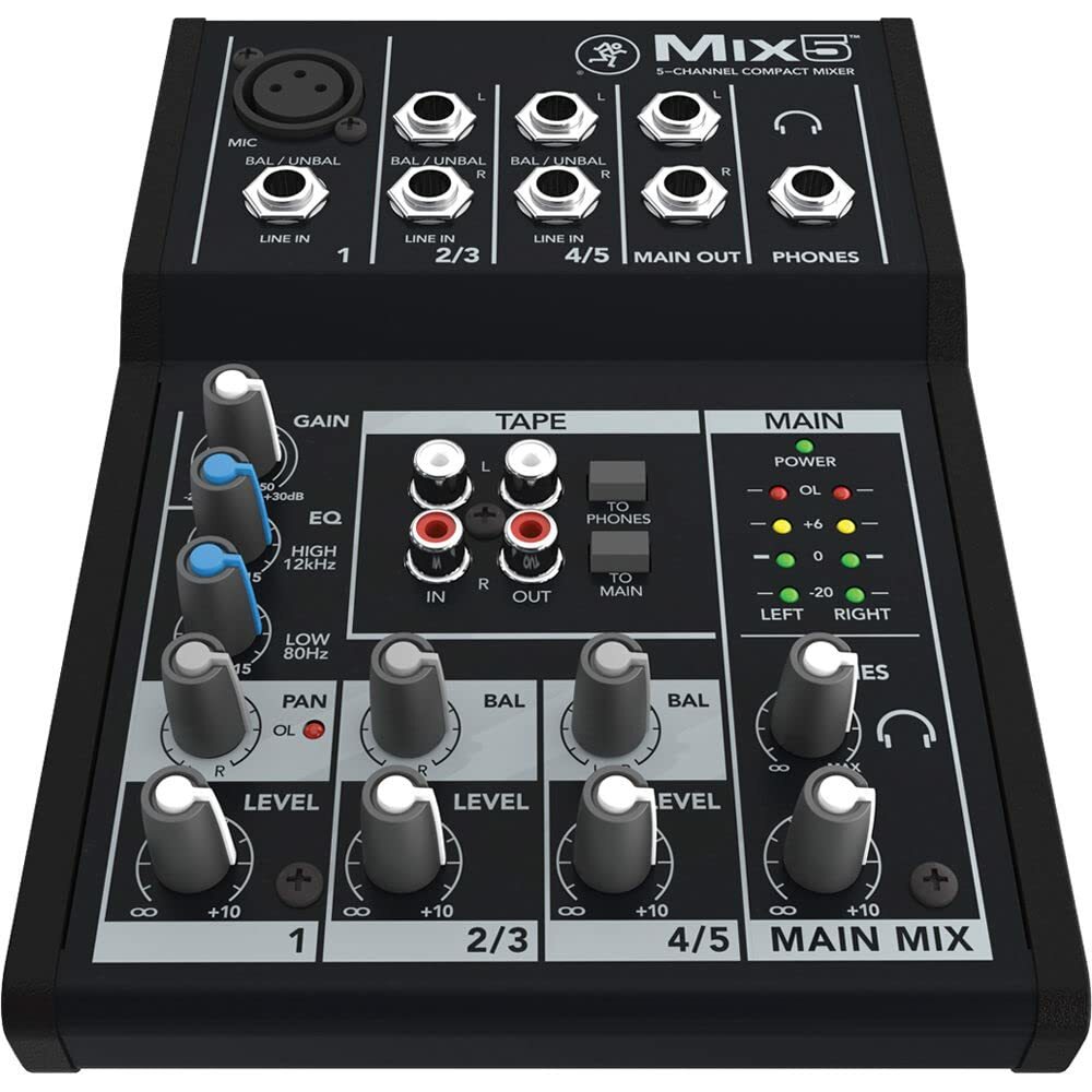 Mackie Mix5 5軌 混音器 調音台 Mixer