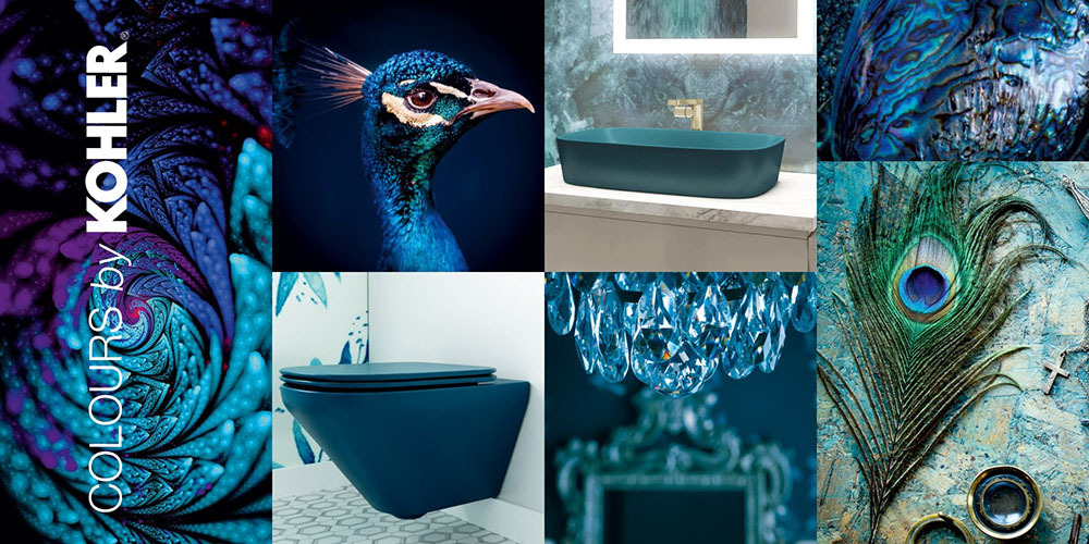 KOHLER Modern Life Edge檯面盆 孔雀藍(60cm) K-21226IN-HP1