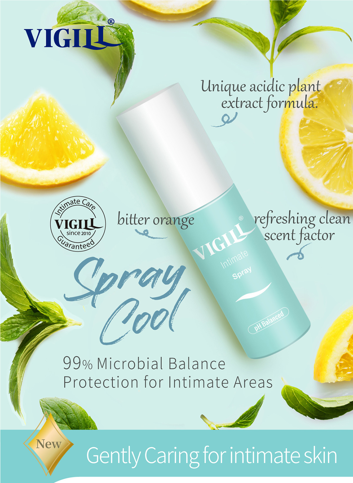 VIGILL Feminine Intimate Freshening Spray