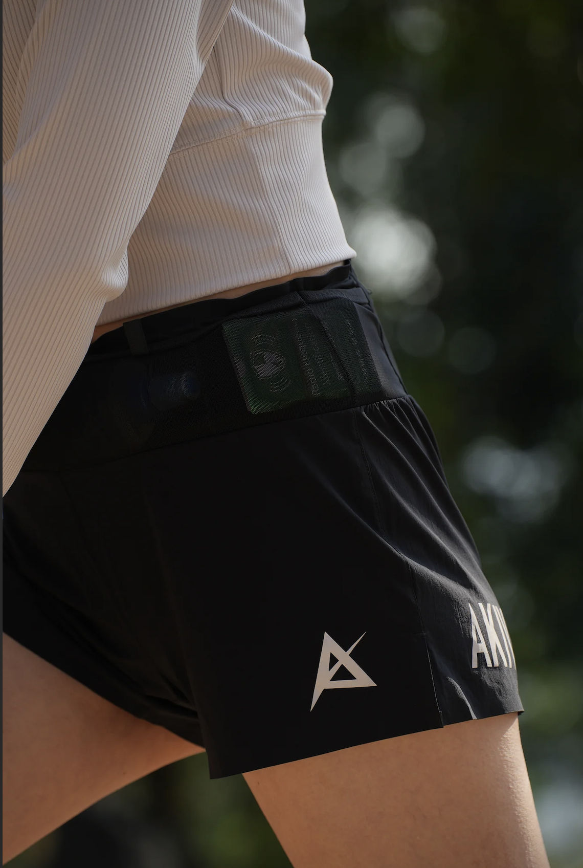 AKIV Women's 2in1 Multi-Pocket Running Shorts（內tights版)