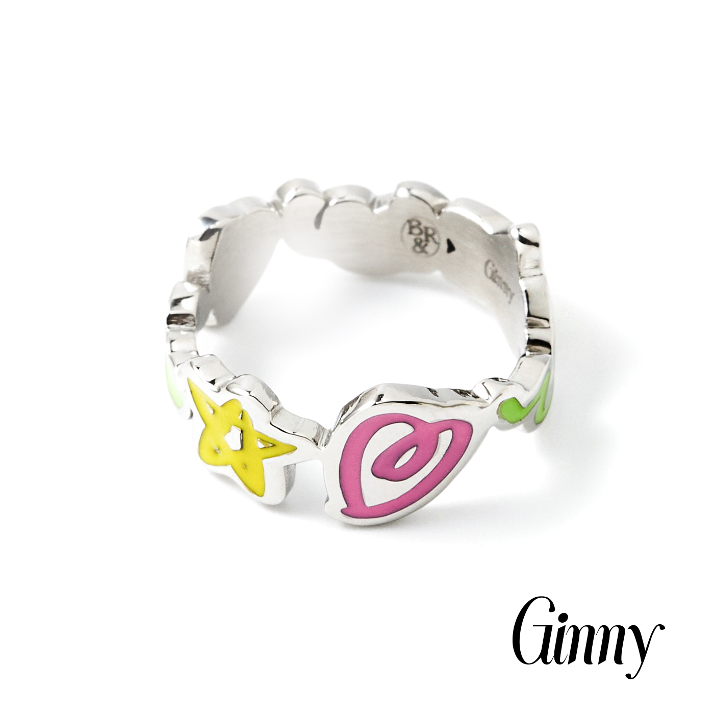 Bonny & Read 平價飾品 - [居妮設計款] 繽紛塗鴉戒指