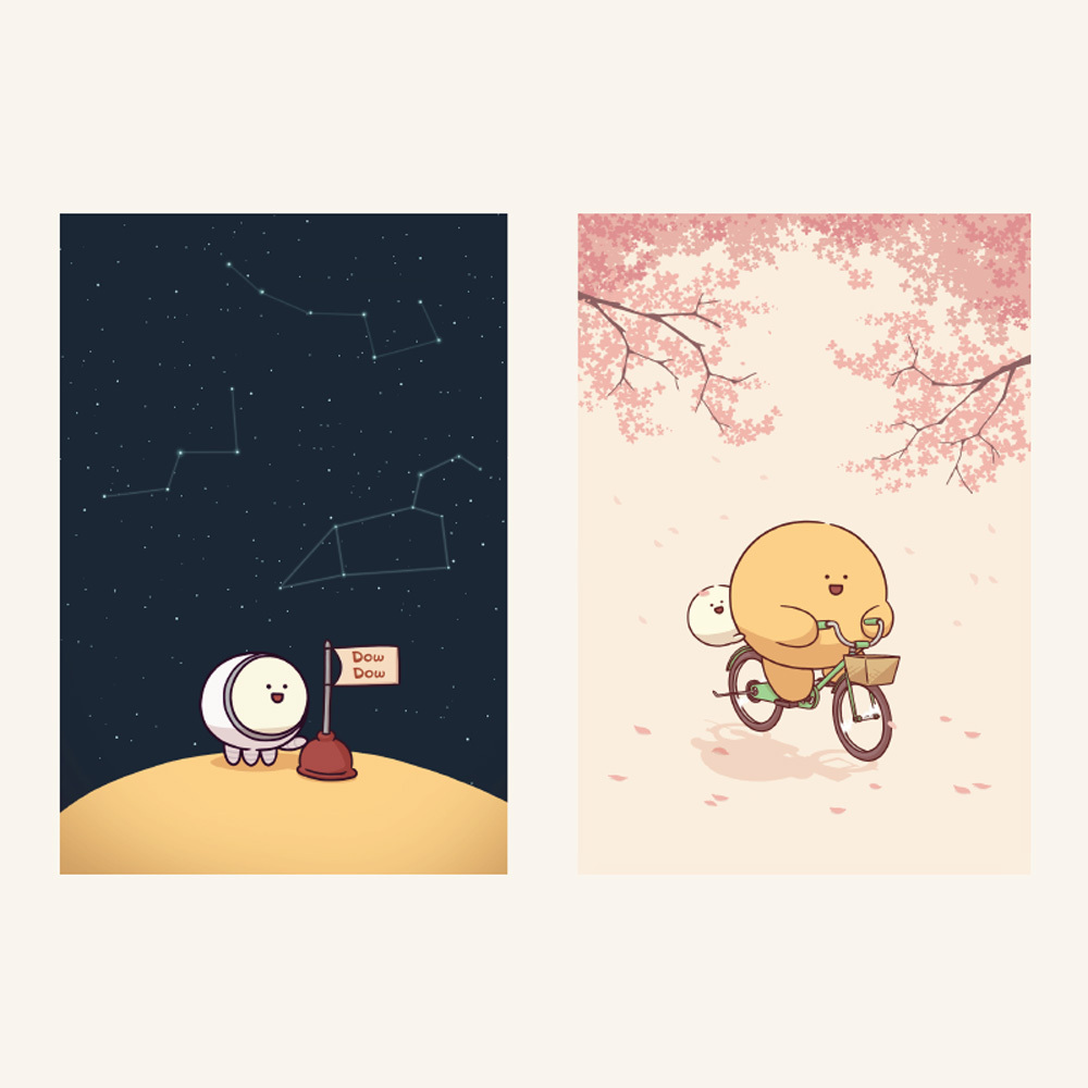 DOW-DOW Design Postcard 小麵粉團 明信片